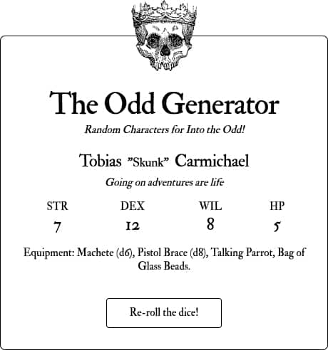 Lamentations of the Flame Princess – character sheet - Roll Sanity